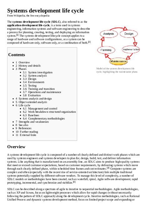 Pdf Systems Development Life Cycle