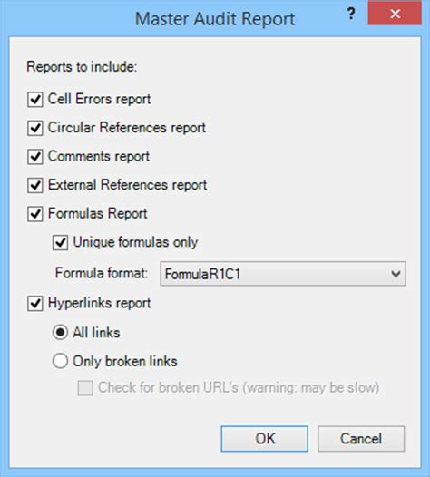 Excel Audit Reports Spreadspeed Features BreezeTree