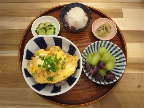 親子丼の献立2023年4月14日の朝ごはん 我が家の献立の記録、糖尿病で食事制限。