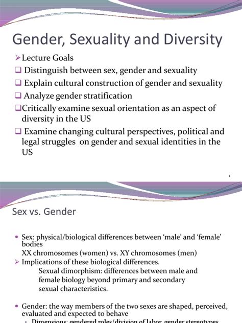 Lesson 4 Gender And Sexuality Pdf Pdf Gender Role Gender