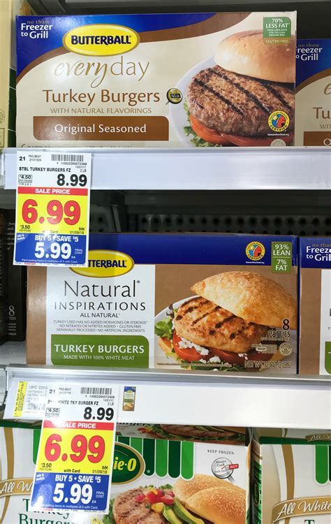 Butterball Turkey Burgers Only 499 With Kroger Mega Event Reg 899