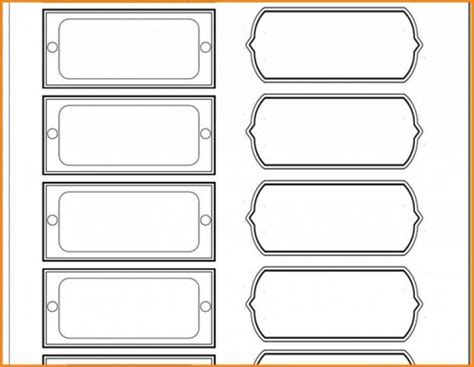 File Cabinet Drawer Label Template