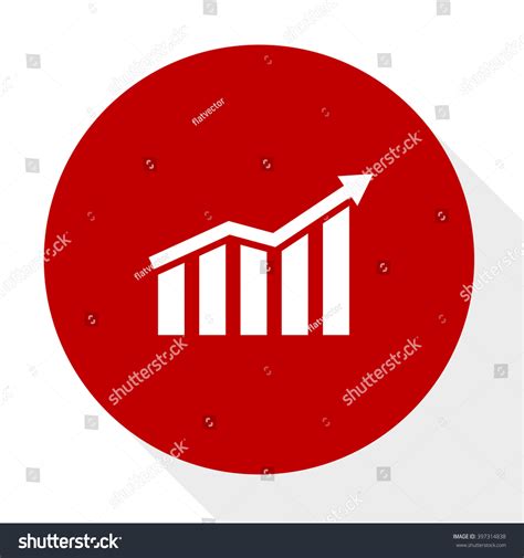 Graph Chart Button Royalty Free Stock Vector 397314838