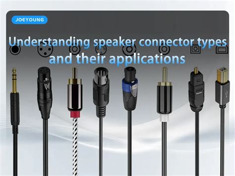 Understanding Speaker Connector Types And Their Applications