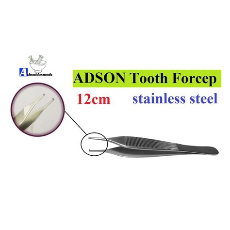 Adson Forceps Tooth 12cm Farmasi Limbongan
