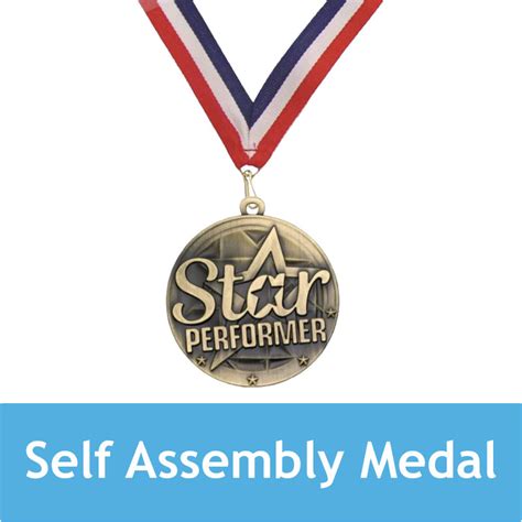 Self Assembly Star Performer Medal Only £200 From Victory Trophies
