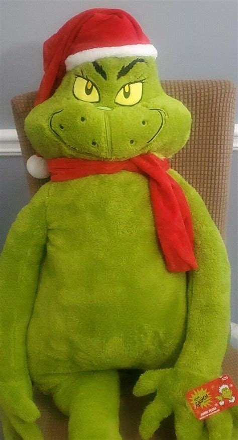 New The Grinch Holiday Christmas Jumbo Plush 48 4 Foot Santa Hat 2021