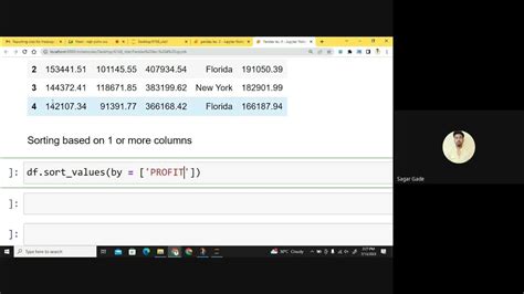 Pandas Part 4dataframe Python Data Analytics Details In Hindi Youtube