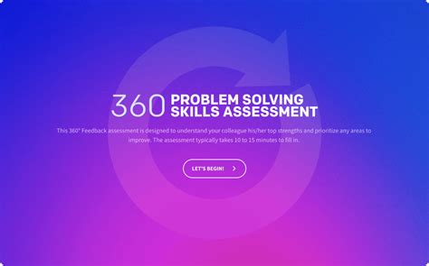 360 Problem Solving Competency Assessment Surveysparrow
