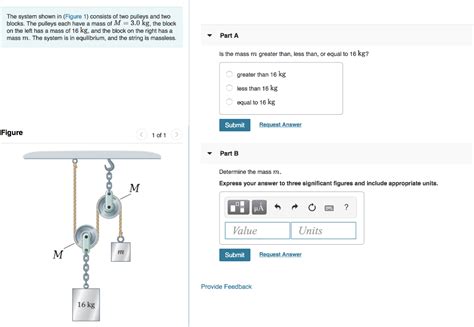 Solved The System Shown In Figure 1 Consists Of Two Pulleys And