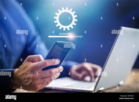 Software Update Installing Hi Res Stock Photography And Images Alamy
