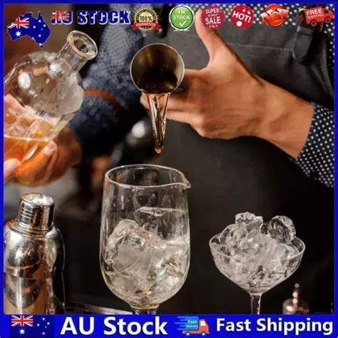 Au Wine Cocktail Shaker Jigger Single Double Shot Drink Measure Cup 25