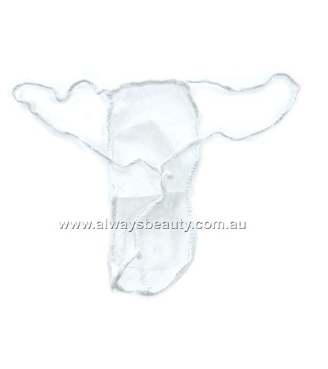 100pc White Disposable G Strings Bikini Panties Spa Tanning Brazilians