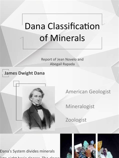 Dana Classification Of Minerals Report Pdf Dana Classification Of Minerals Report Pdf