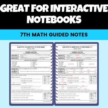 Qualitative And Quantitative Decision Making Guided Notes Lesson Th