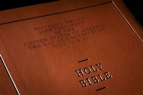 More Than 100000 Of Trumps ‘god Bless The Usa Bibles Were Printed In