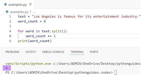 how to count words in a string using python