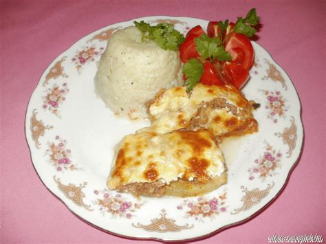 Töltött cukkini recept Szabó Zsuzsanna konyhájából Receptneked hu