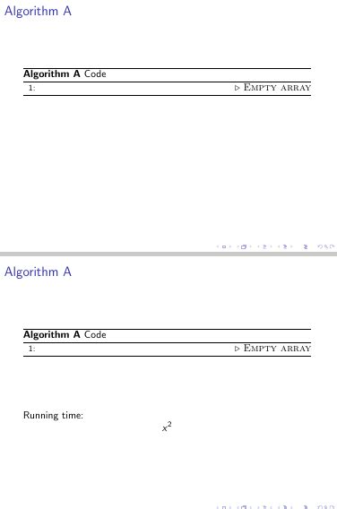 Algorithmic How To Stop The Algorithm Version Incrementing In Beamer