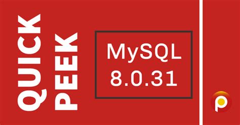 A Quick Peek At Mysql 8031