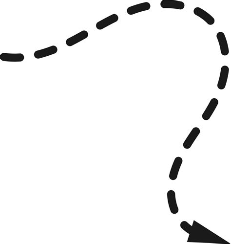 Free Mano Dibujado Punteado Flecha Forma 21999601 PNG With Transparent