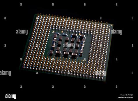 Cpu Closeup For Pc And Laptop Stock Photo Alamy