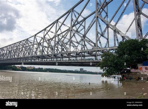 An Iconic Landmark In Kolkata The Howrah Bridge Is A Huge Steel Bridge
