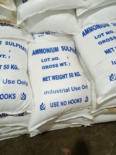 Powder 50 Kg White Ammonium Sulphate 98 At ₹ 15kg In Vadodara Id