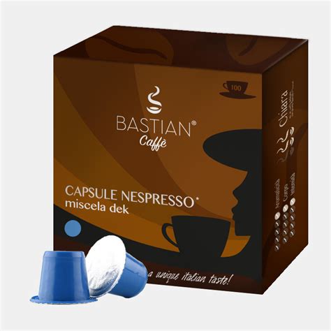 Capsule Compatibili Nespresso Miscela Dek Bastian Caffè