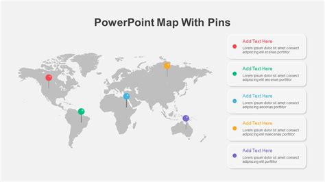 PowerPoint Map With Pins