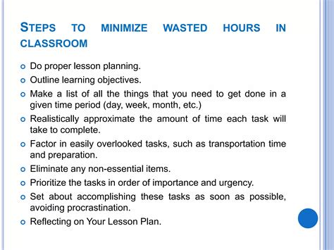 Time Management In Classroom By DR SHAZIA ZAMIR NUML PPTX