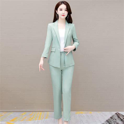 欣伊卡璐2128西装职业套装女2022新款秋装高级感女神范两件套初秋优物网 品质 优雅 女人味