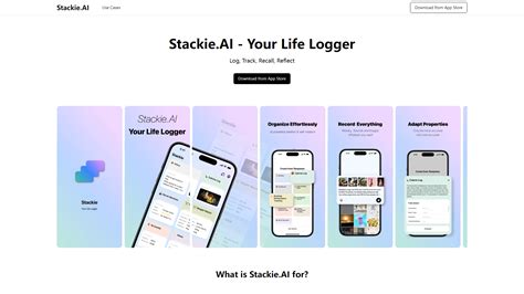 Stackieai Your Life Logger Ai Navhub Tools Directory
