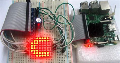 Control 8x8 Led Matrix Display With Raspberry Pi