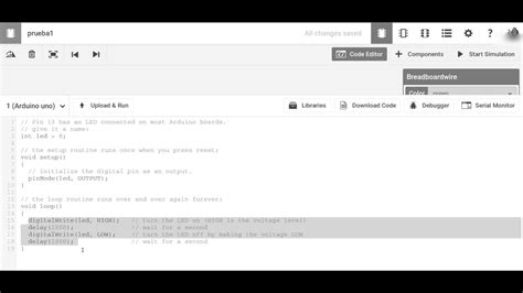 Led Intermitente Con Arduino Youtube