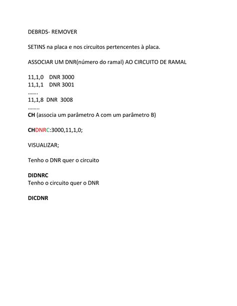 Resumo Comandos Is3050 Pdf