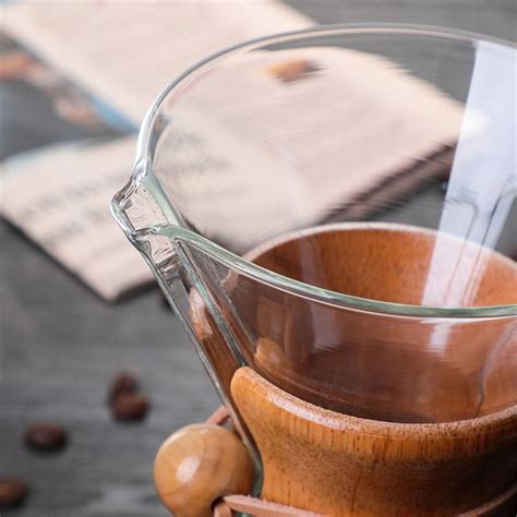 Pour Over Coffee Maker Glass Carafe And Reusable S Vicedeal