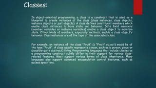 Object Oriented Programming Fundamentals Pptx