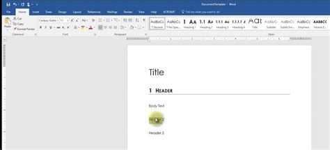 Microsoft Word Styles Themes And Templates