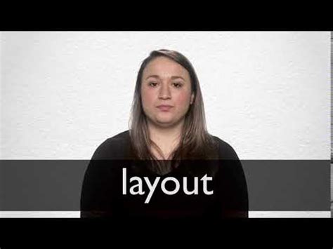 LAYOUT Definition And Meaning Collins English Dictionary