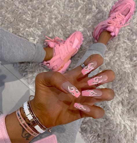Pink Aesthetic Baddie Nails Instagram Lovinbeautystuff