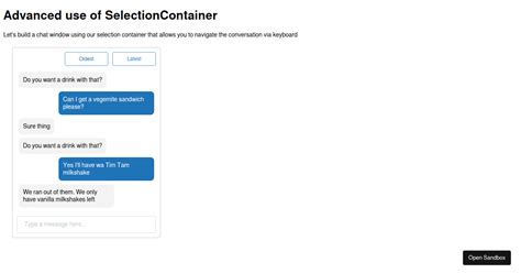 Zendeskgarden React Selection Examples CodeSandbox