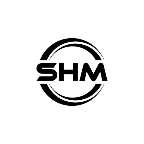 diseño del logotipo de la letra shm en la ilustración logotipo