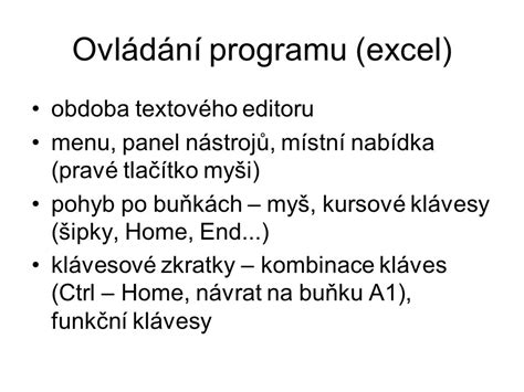 Maturitní okruh 16 TABULKOVÝ PROCESOR ppt stáhnout