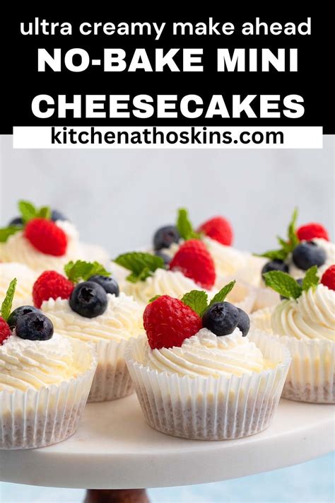 No Bake Mini Cheesecakes Artofit