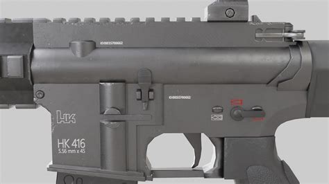 M416 Realistic Assault Rifle 3d Model Cgtrader