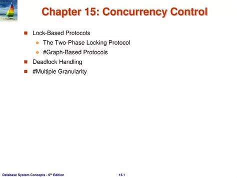 PPT Chapter Concurrency Control PowerPoint Presentation Free Download ID