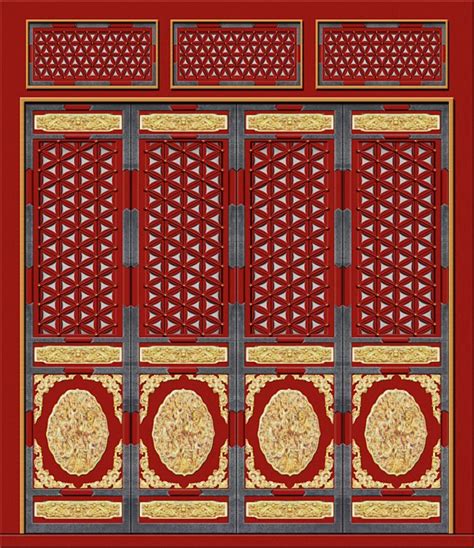 太和殿梢间门 花瓣网