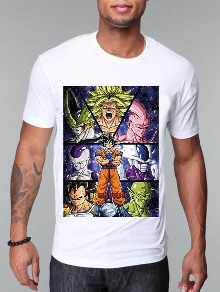 Dragon Ball Z Multiverse T Shirt Goku Vegeta Frieza Broly And Evil