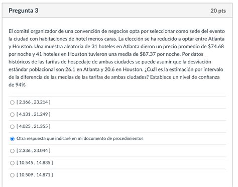 Solved Pregunta 3El comité organizador de una convención de Chegg